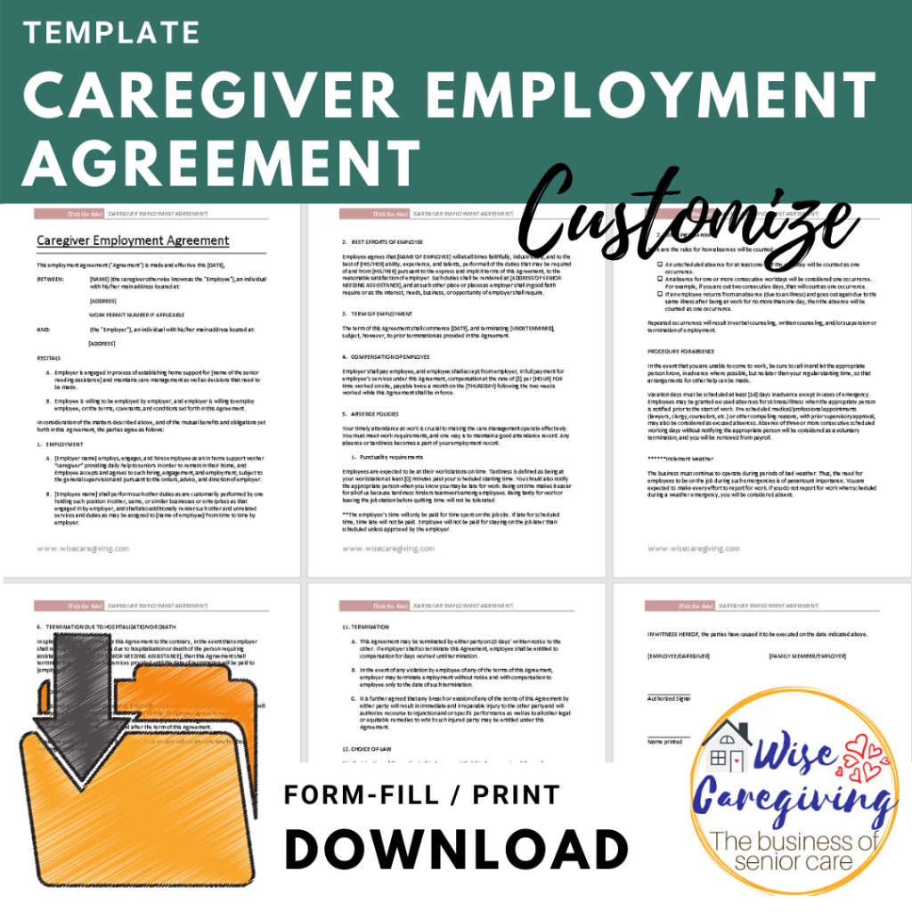 Hire a Private Caregiver Guide + 16 Templates | Wise Caregiving